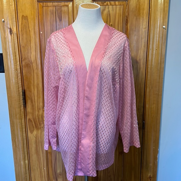 Tops | Pink Sheer Top | Poshmark